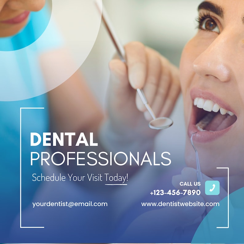 Dental Instagram Post Template | Dental Industry Themed | Modern ...