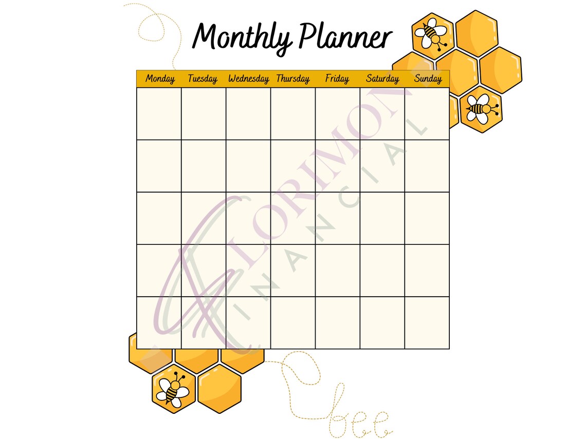 Bee Budget Tracker | Savings Tracker | Savings Challenge | Letter Size ...