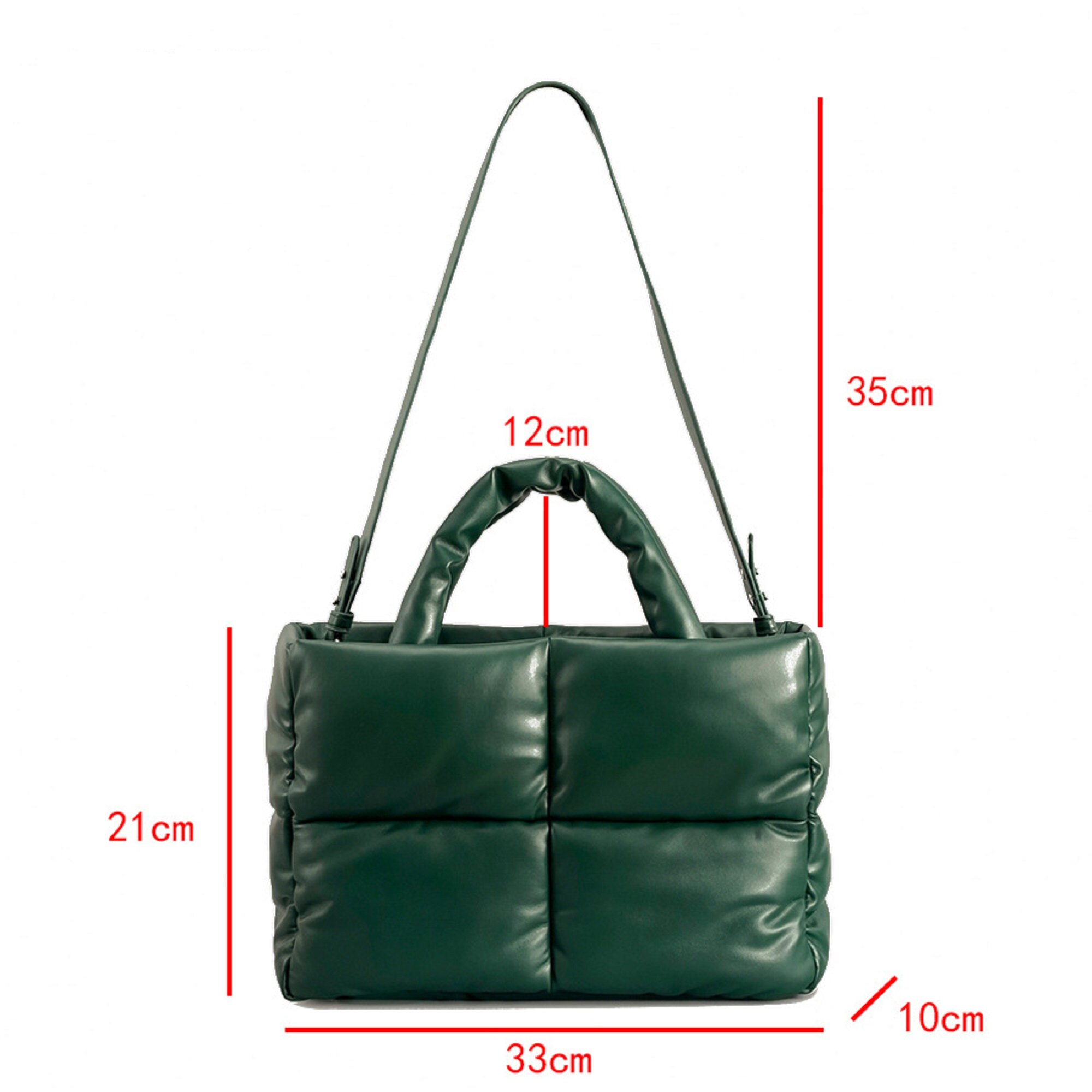 Puffer Shoulder Bag Padded Shoulder Bag Padded Quilted Bag Etsy