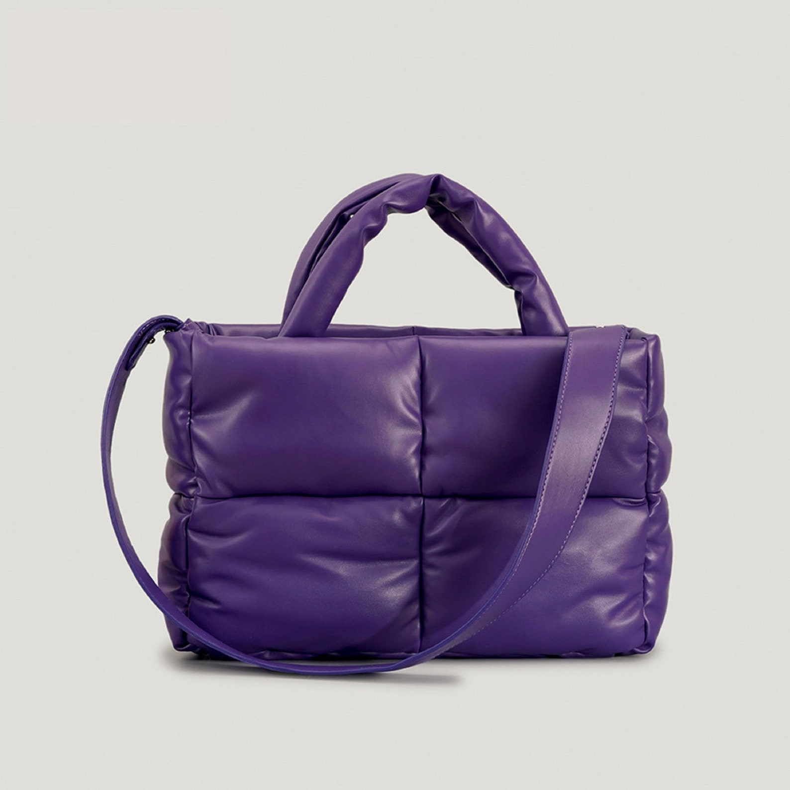 Puffer Shoulder Bag Padded Shoulder Bag Padded Quilted Bag - Etsy