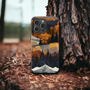 Autumn Forest Tough Case, Fall Mountain Forest Phone Case, Nature ...