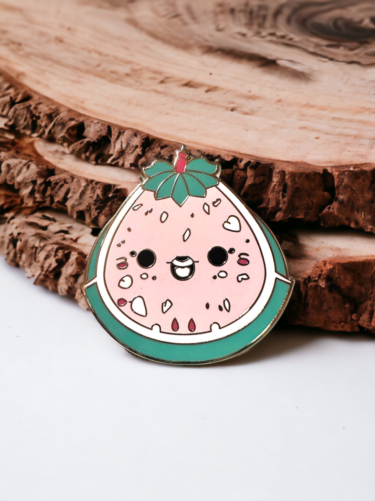 Kawaii Watermelon Enamel Pin, Cute Cartoon Lapel Pin, Fruit Pin Badge ...
