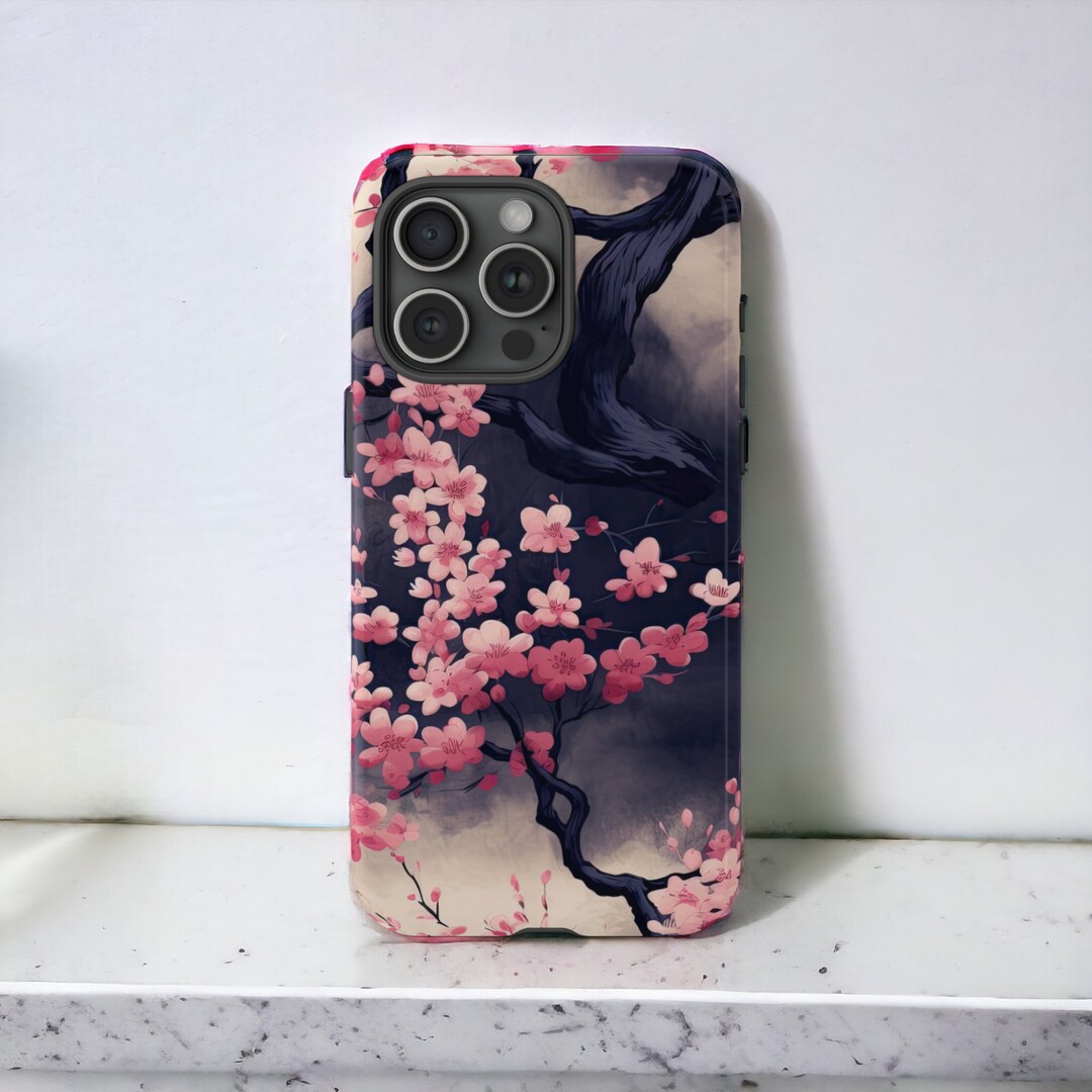 Sakura Tree Phone Case, Japanese Cherry Blossom Phone Cover, Asian Zen ...