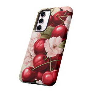 Red Cherries Tough Phone Case, Fruit Phone Cover, Tropical Phone Case ...