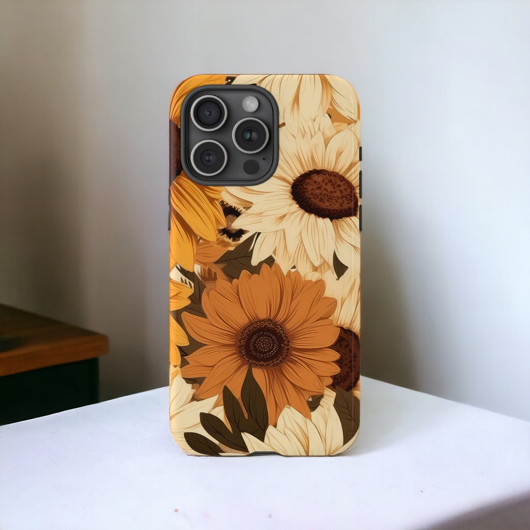 Bohemian Autumn Sunflowers Magsafe Phone Case, Fall Aesthetic Case ...