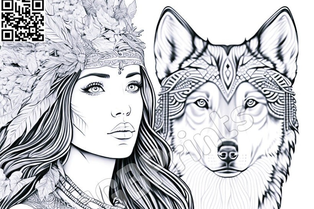 Mesmerizing Boho Nativity Girl Coloring Page ,bring the Boho Spirit to ...