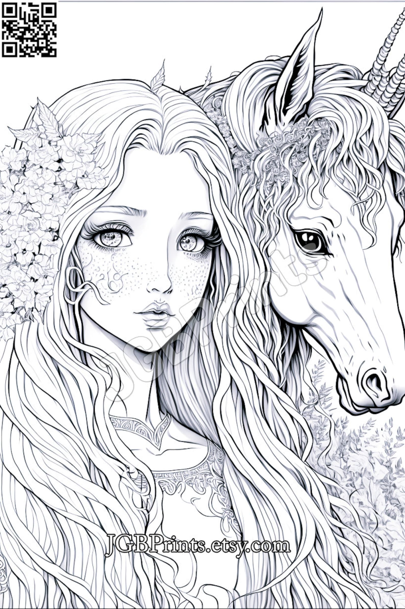 Unleash Your Imagination With This Elf Girl Coloring Page - Etsy