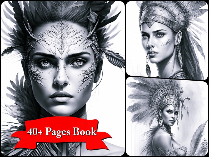 Apache Warrior Women Coloring Books Celebrating the Strength of ...