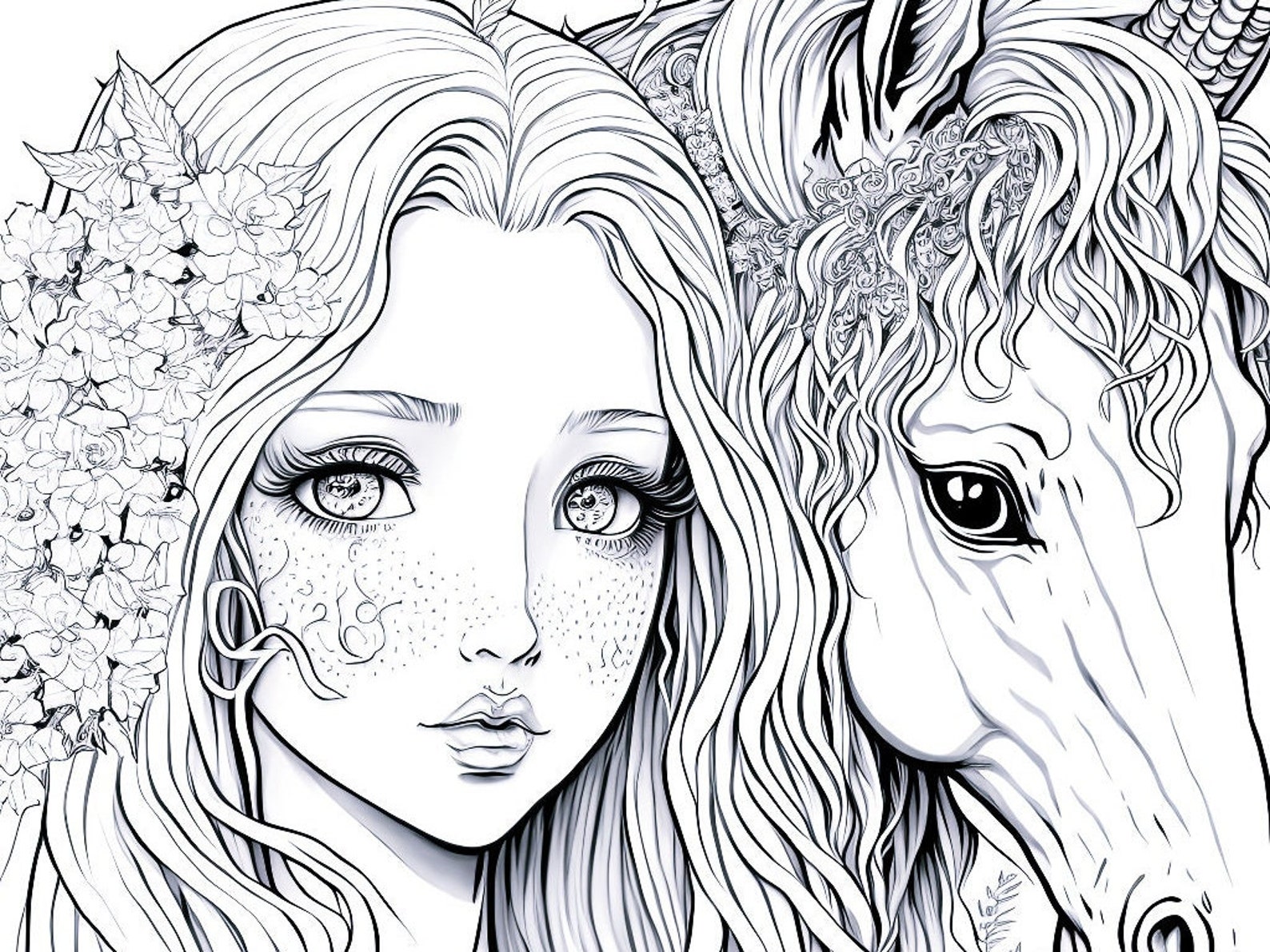 Unleash Your Imagination With This Elf Girl Coloring Page - Etsy