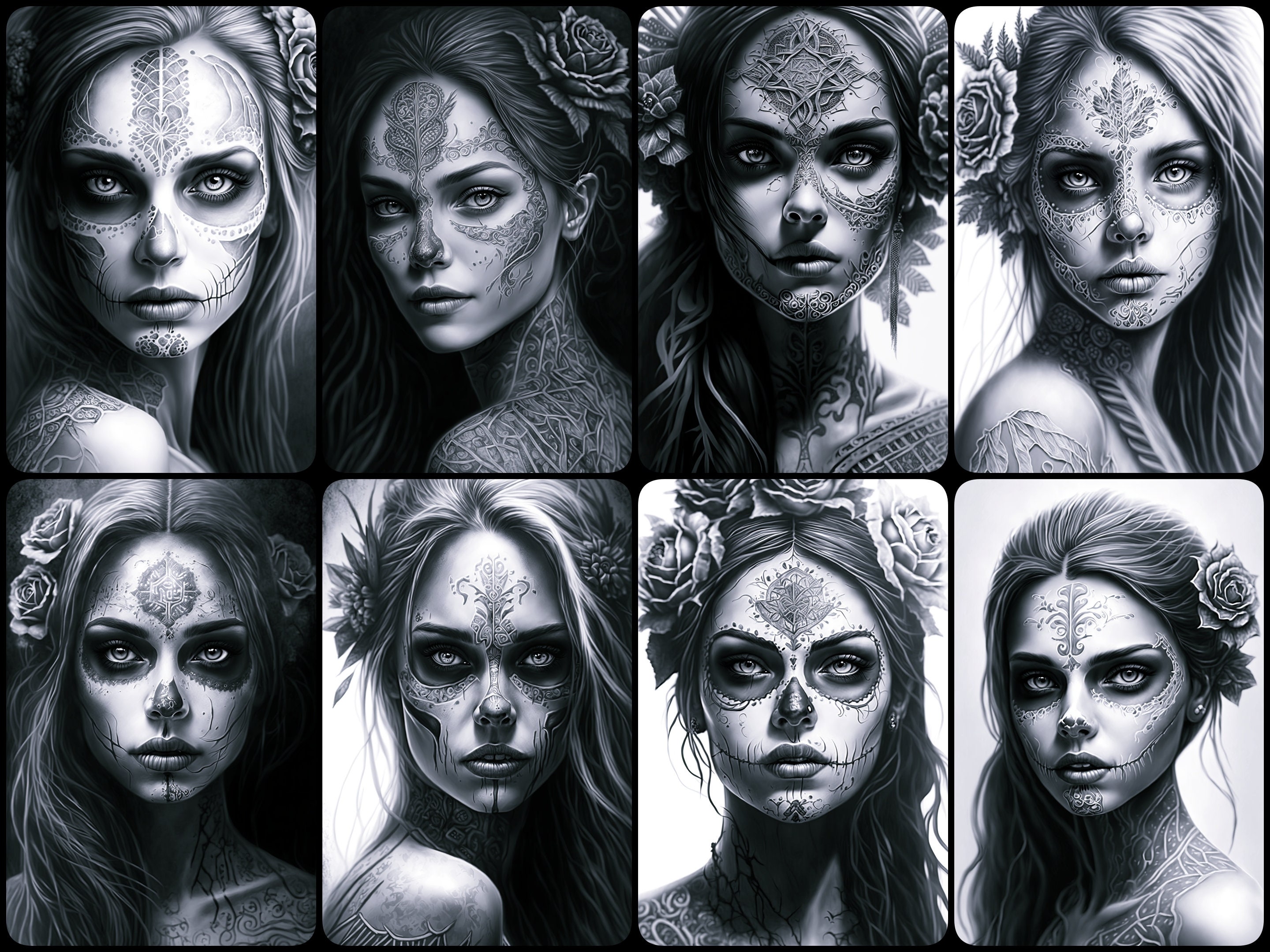 Life an Death Beautiful Girl Adult Coloring Sheet,unique Adult Coloring ...