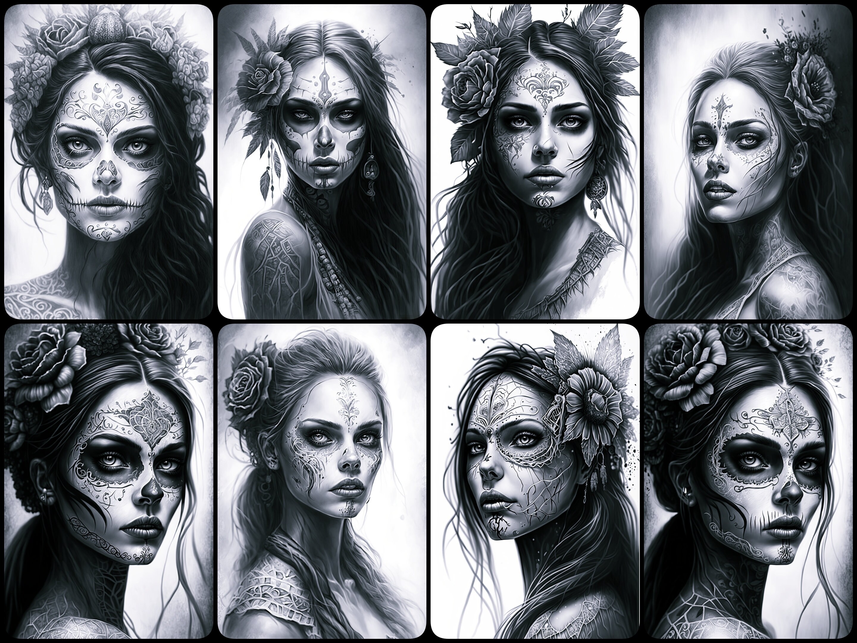 Life an Death Beautiful Girl Adult Coloring Sheet,unique Adult Coloring ...