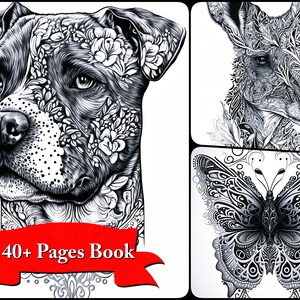 Animal Mandalas Coloring Book Animal Motif Coloring Book Adult - Etsy