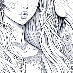 Unleash Your Imagination With This Elf Girl Coloring Page - Etsy