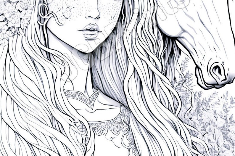 Unleash Your Imagination With This Elf Girl Coloring Page - Etsy