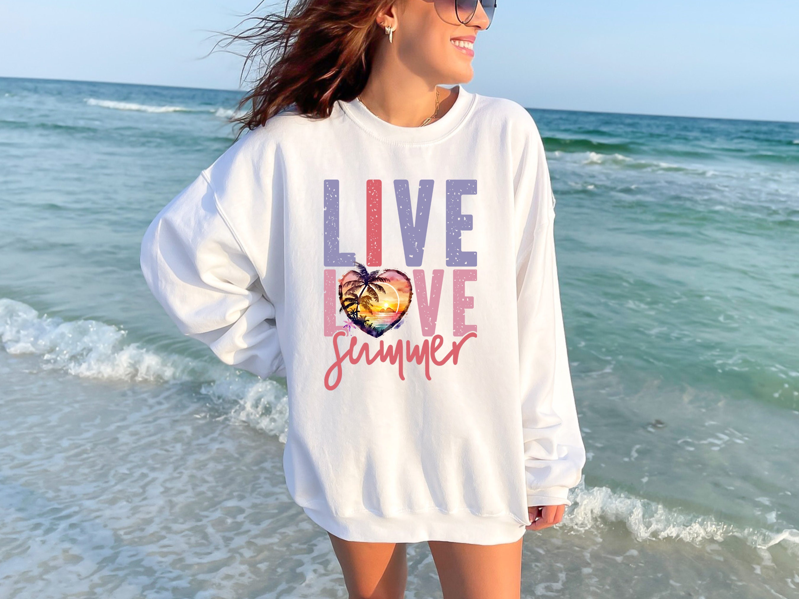 I Love Summer Png, Live Love Summer Png, Beach Png, Tropical Png ...