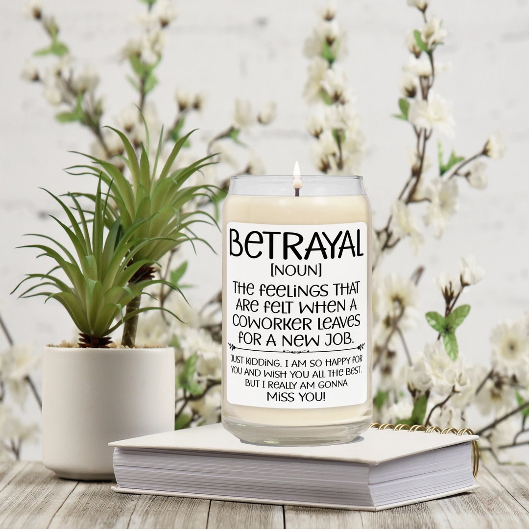Coworker Goodbye Gift, Coworker New Job Candle, Funny Coworker Leaving ...
