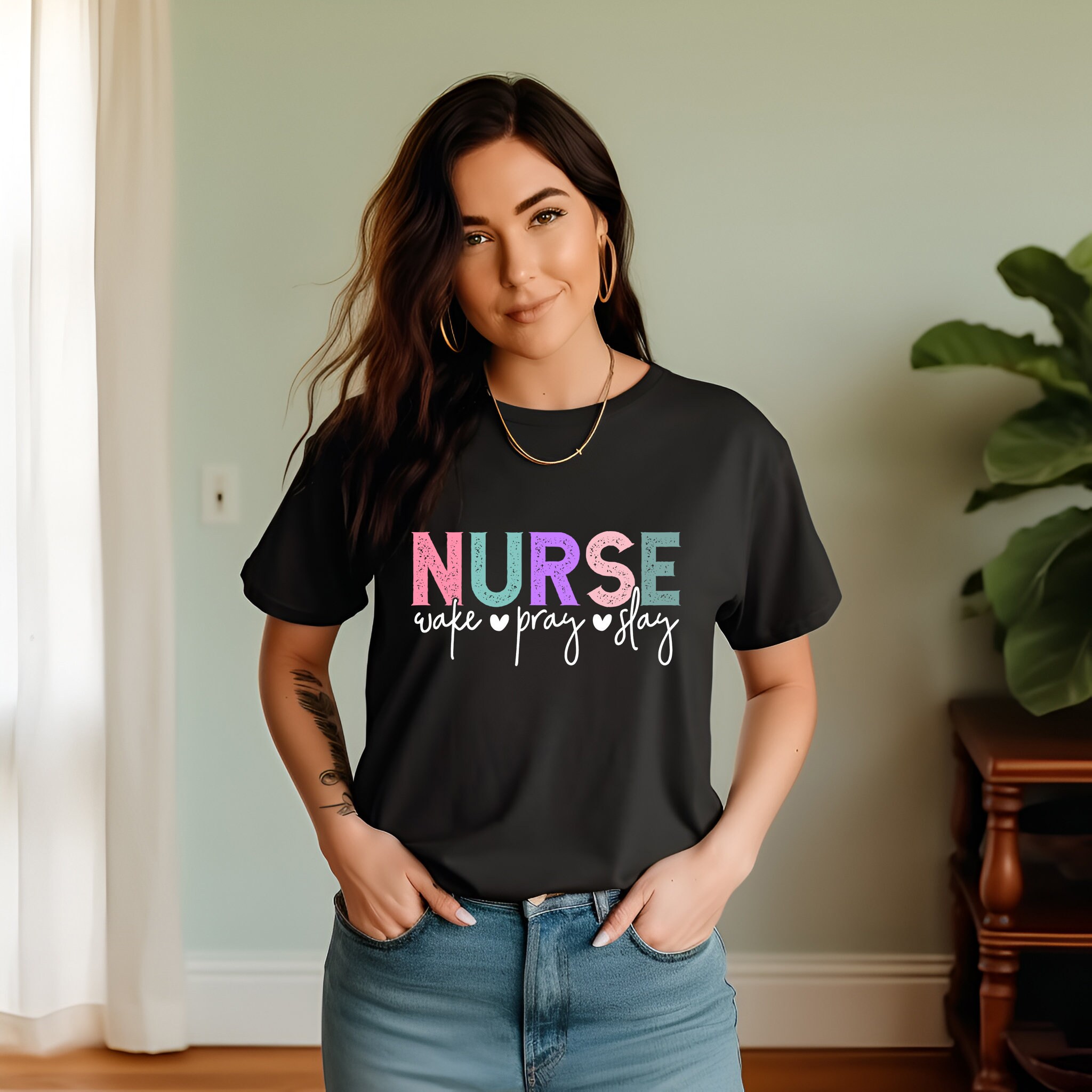 Nurse Wake Pray Slay Svg Png, Nurse Svg Png, Religious Nurse Svg Png ...