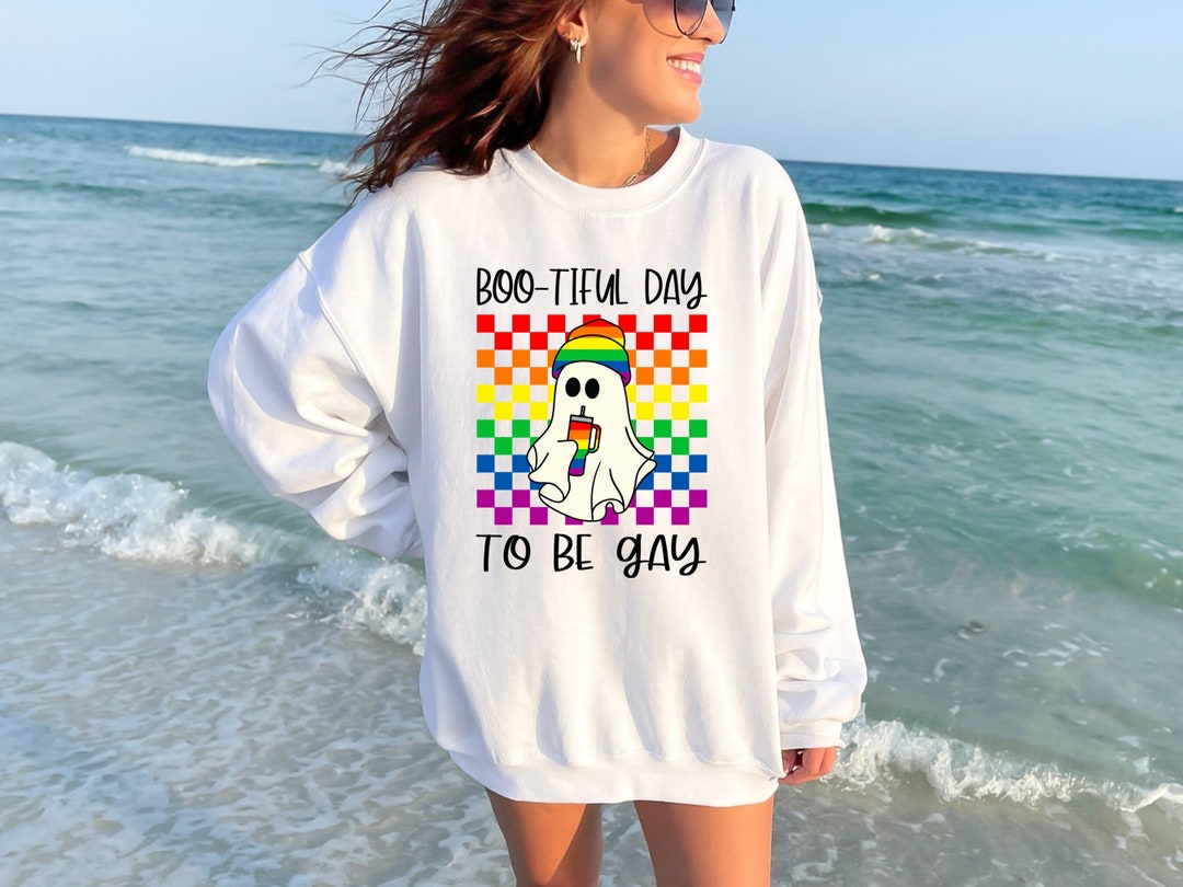 Boo-tiful Day to Be Gay Png, Pride Png, LGBTQ Png, Pride Ghost Png ...