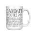 Dammit You're 65 Mug, Turning 65 Cup, 65th Birthday Gift, Funny Gift ...