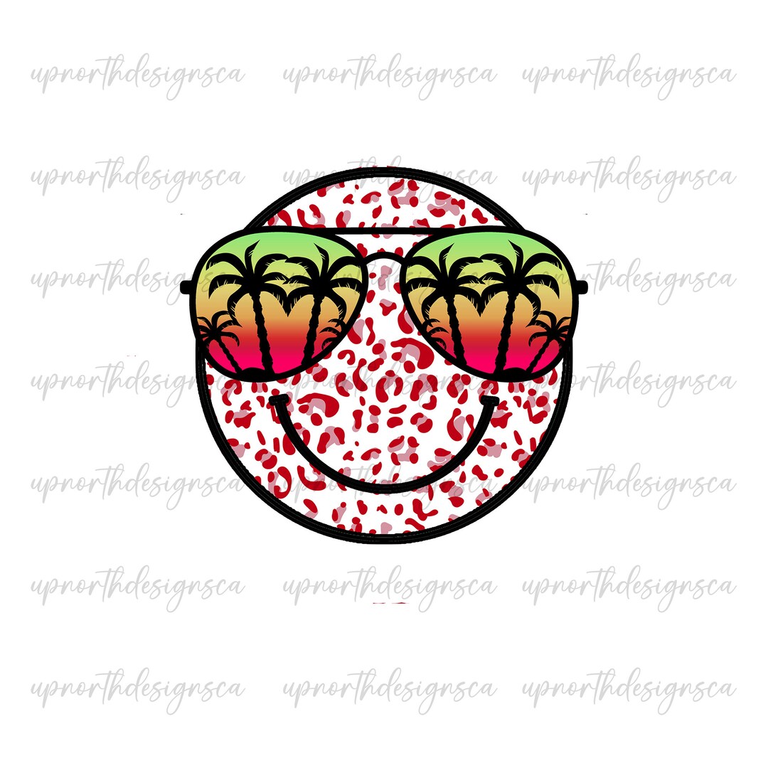 Bright Summer Smiley Face Png, Summer Png, Smiley Face Png, Sublimation ...