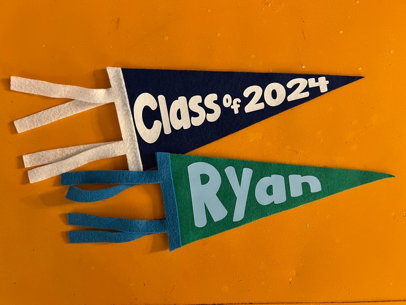CUSTOM 9" Felt Pennants - Etsy