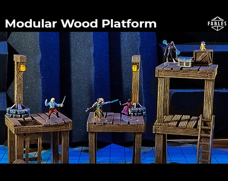 Crafting Template & Guide: Modular Wood Terrain and Platforms - Etsy