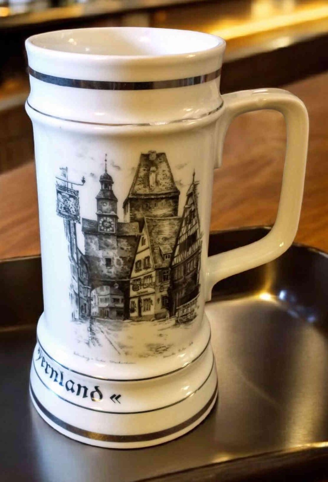 German Beer Mug. Artist Monika Heller Cole. 1980's - Etsy