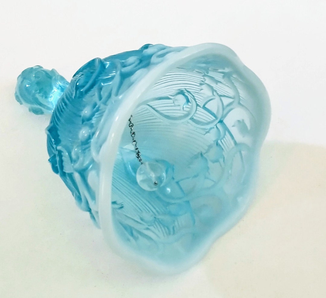 Vintage Fenton Aqua Blue Lily of the Valley Bell - Etsy