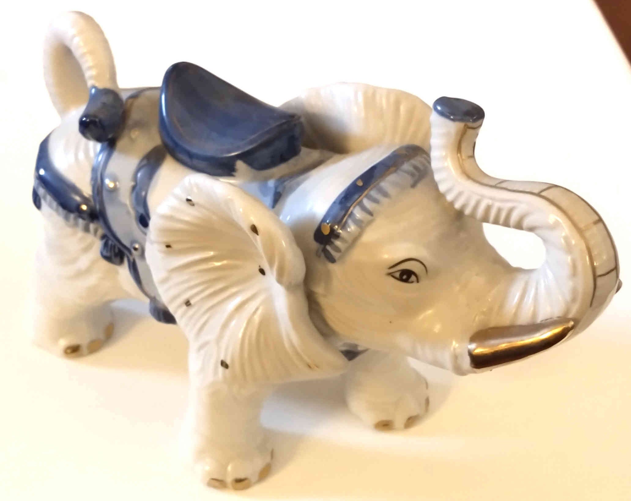 Vintage Chinese Lucky Circus Elephant Porcelain Figurine - Etsy