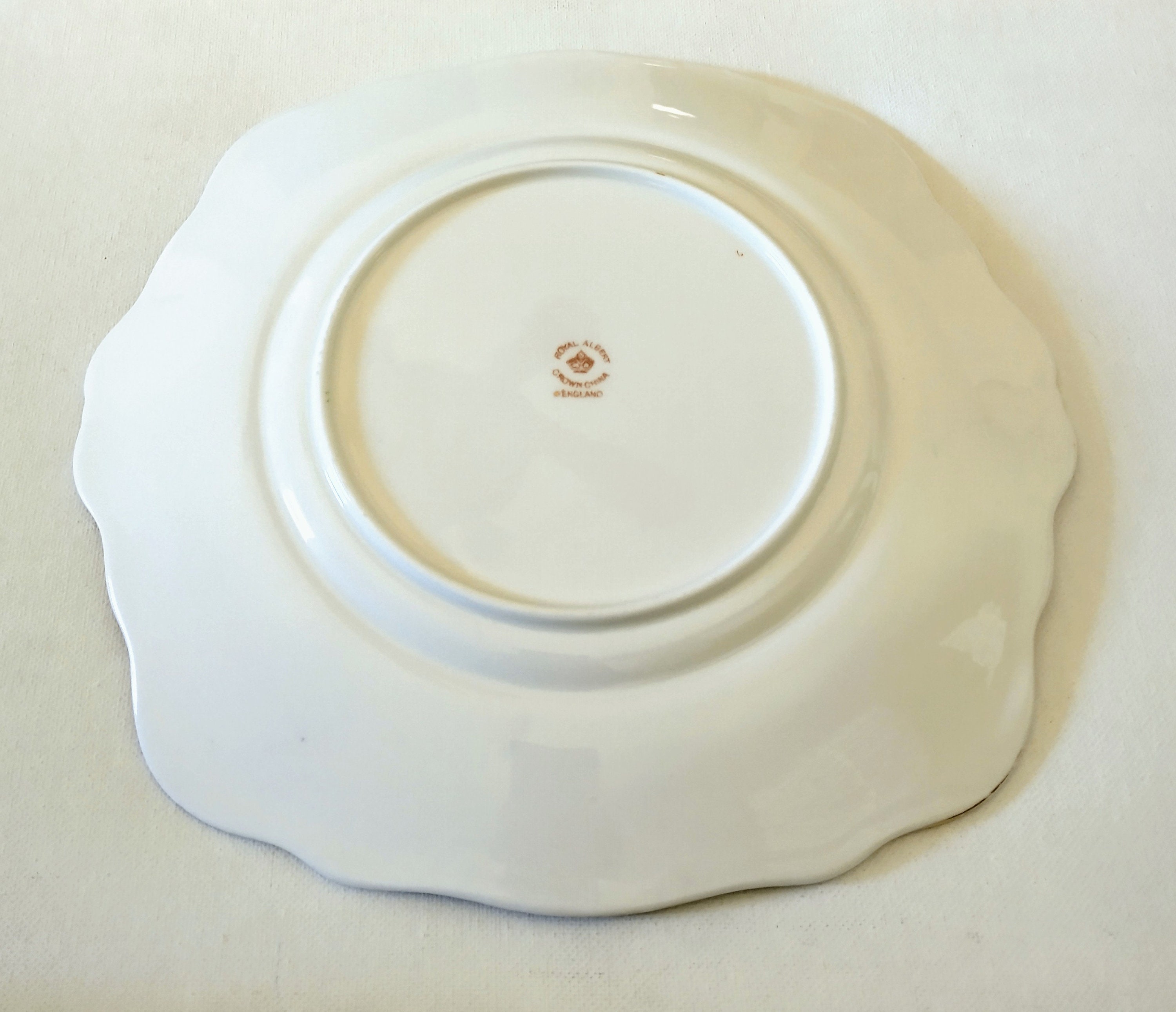 Royal Albert Heirloom Handled Cake Plate and 5 Side Plates - Etsy
