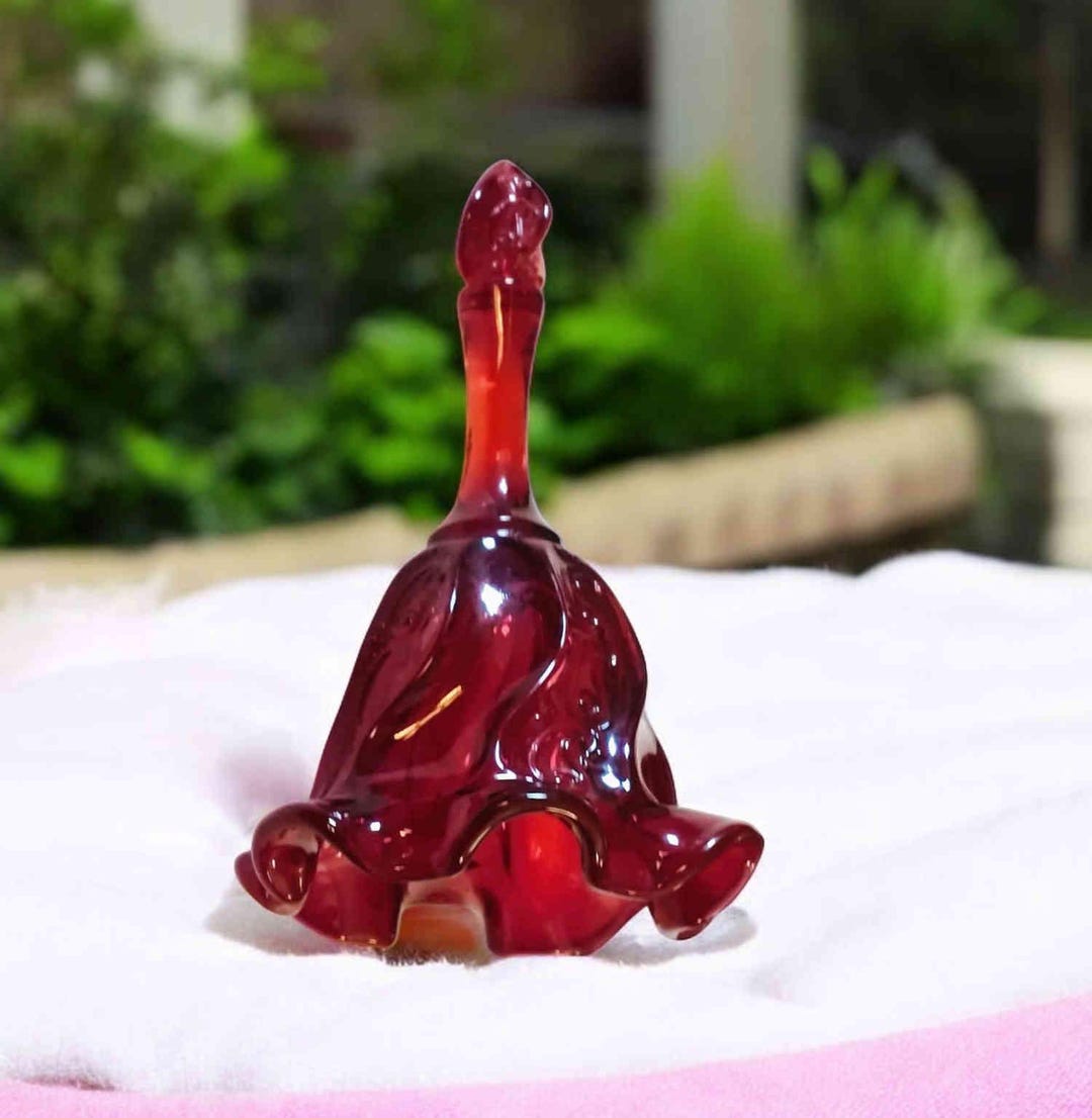 Vintage Fenton " New Century " Ruby Red Bell - Etsy