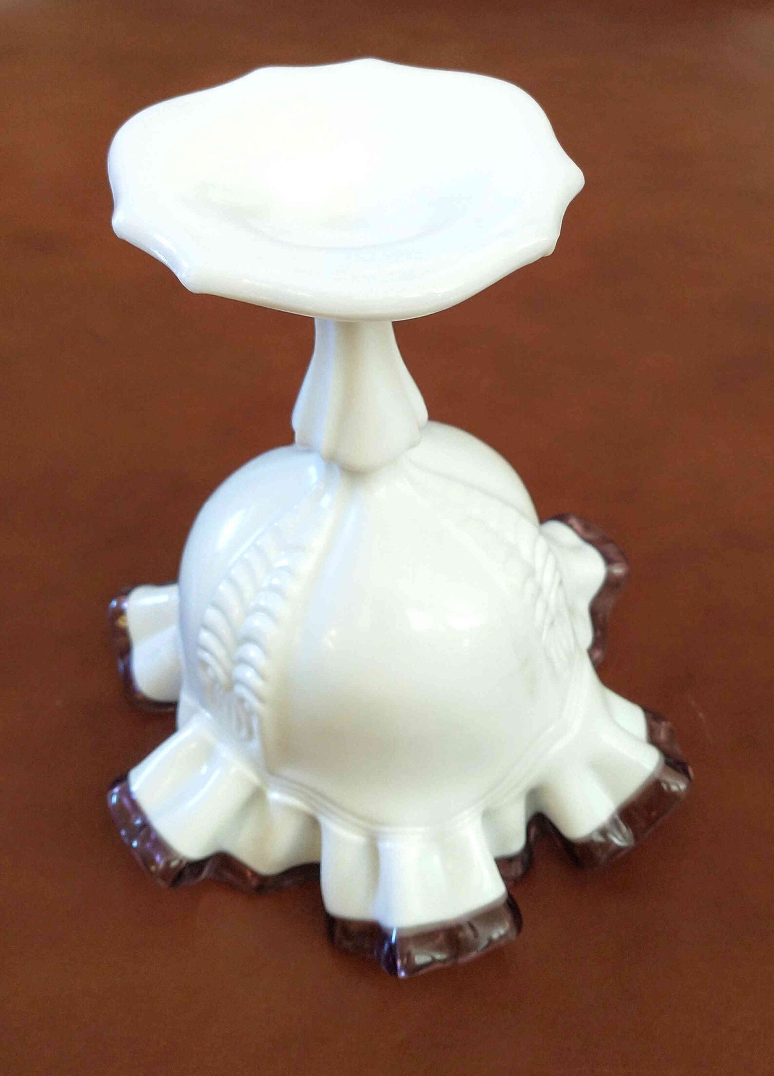 Fenton Plum Crest 6" Compote/candy Dish. 1940's. - Etsy