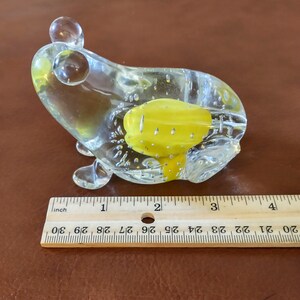 Vintage Crystal Frog Paperweight - Etsy