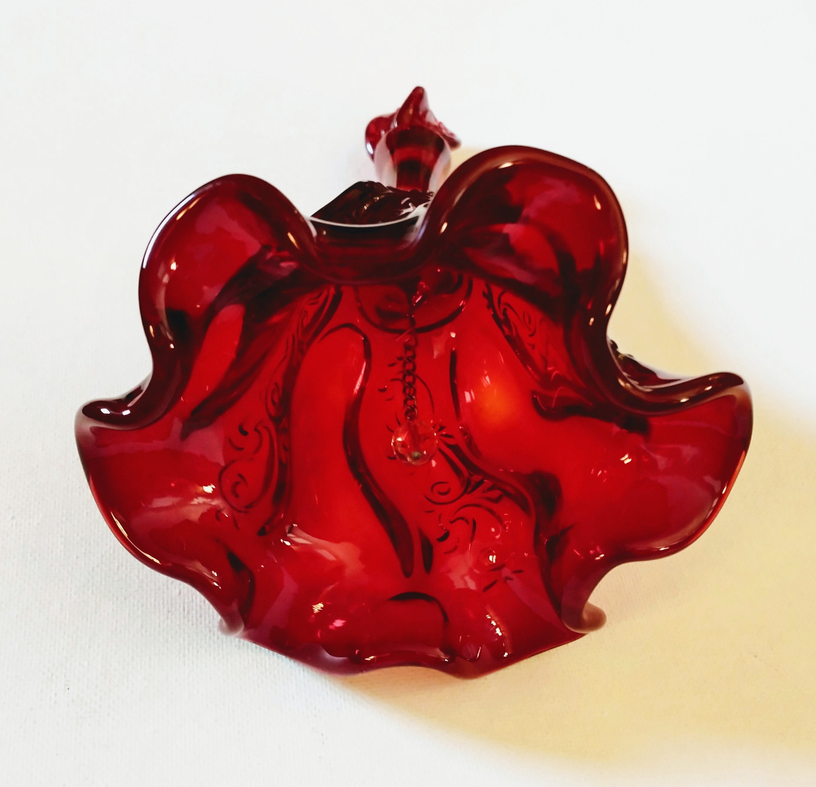Vintage Fenton " New Century " Ruby Red Bell - Etsy