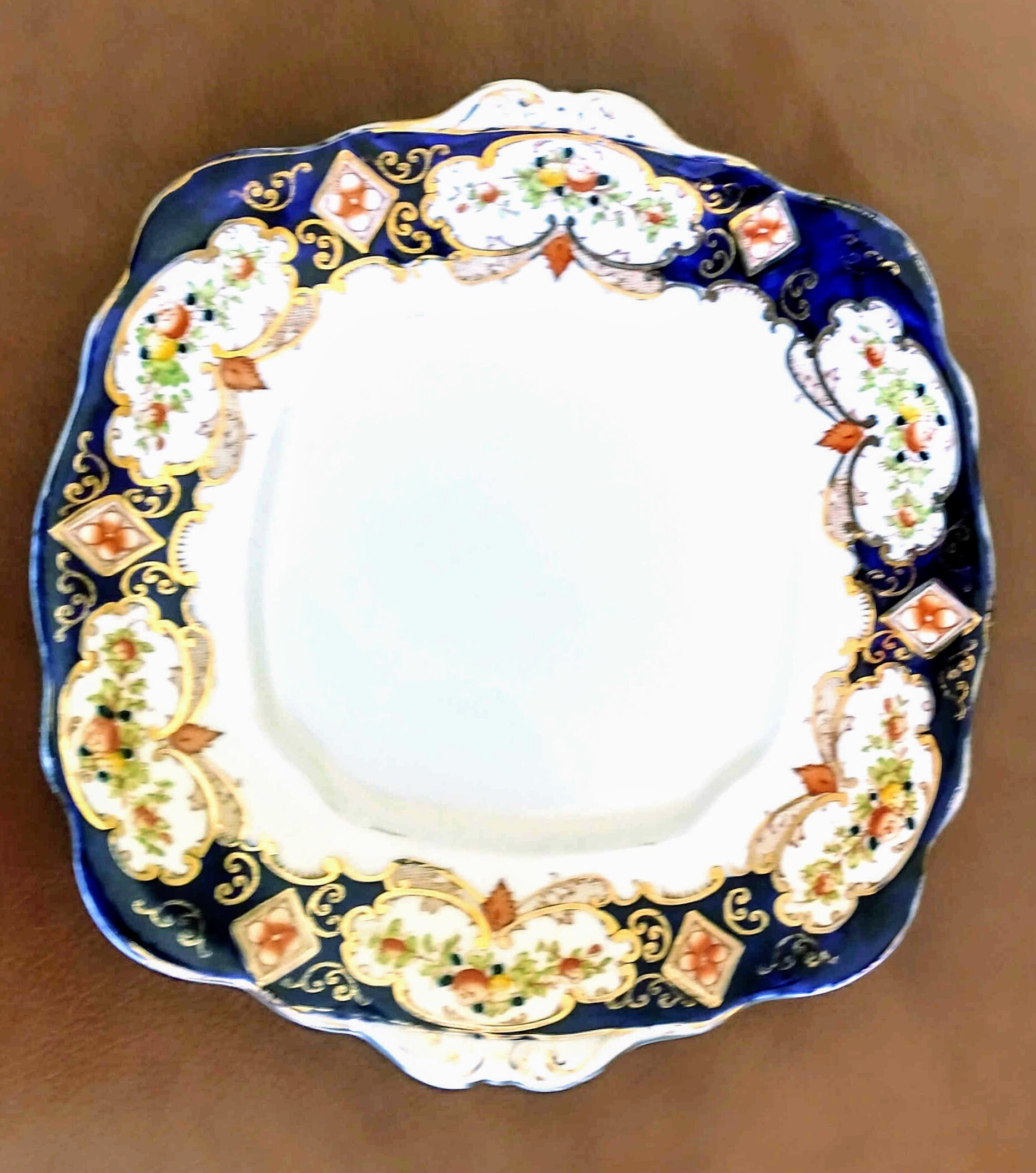 Royal Albert Heirloom Handled Cake Plate and 5 Side Plates - Etsy