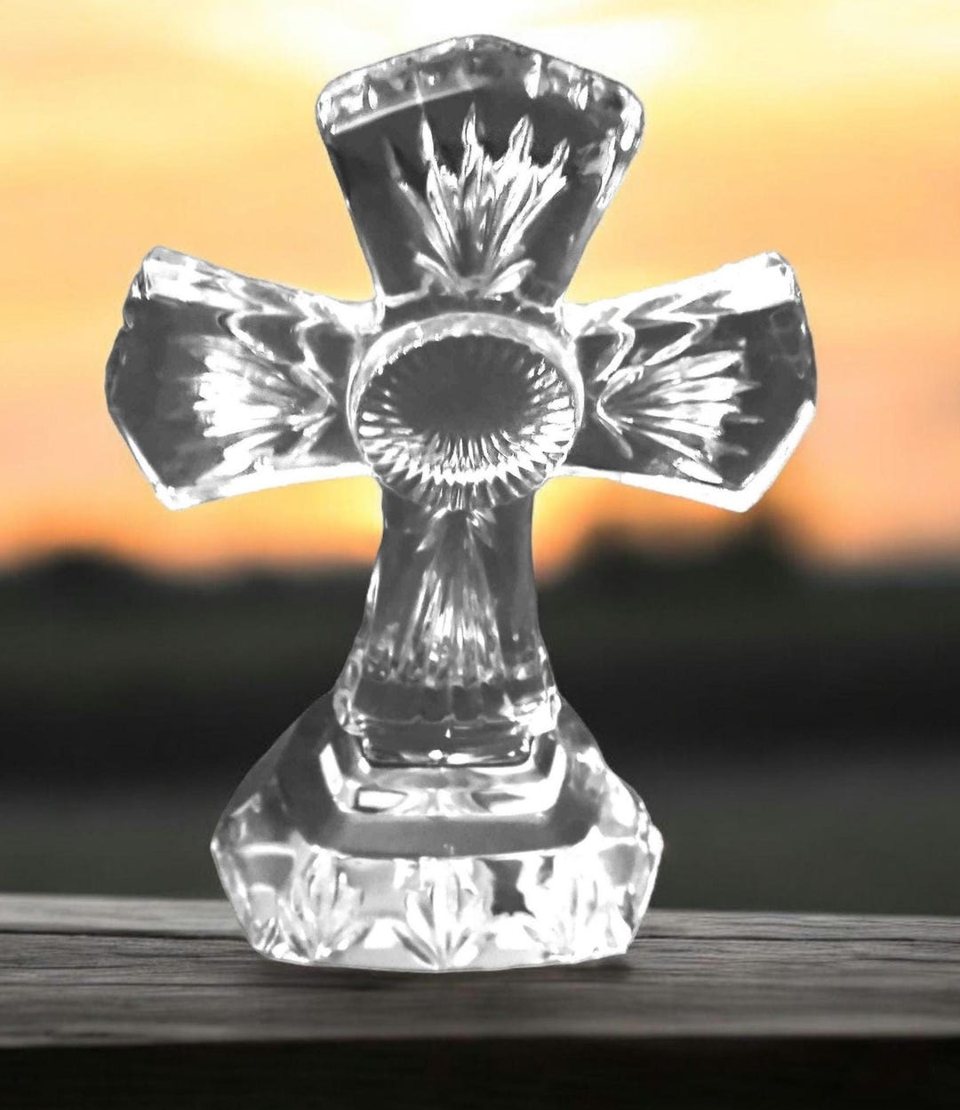 Royal Limited Lead Crystal Cross - Etsy