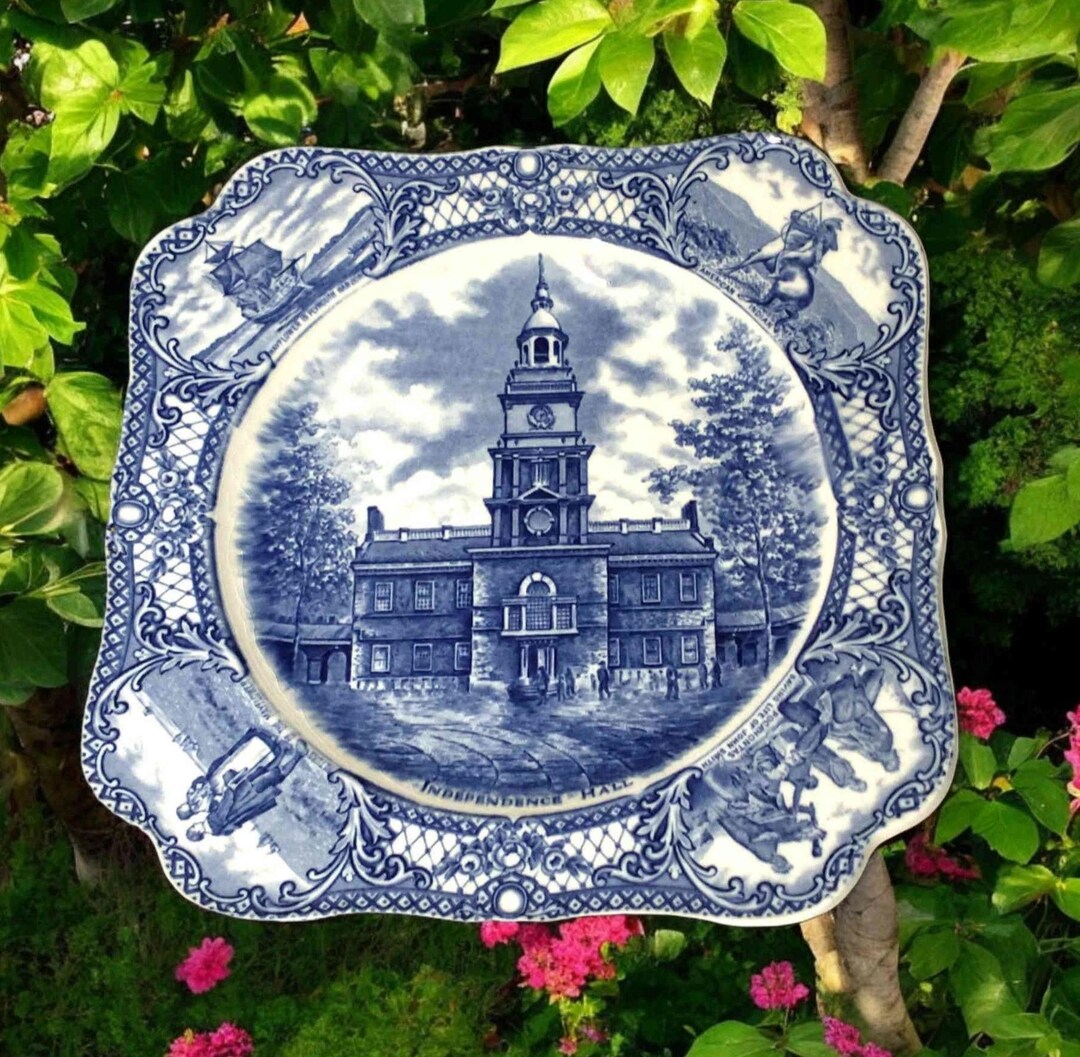 Independence Hall Plate by Crown Ducal England - Etsy