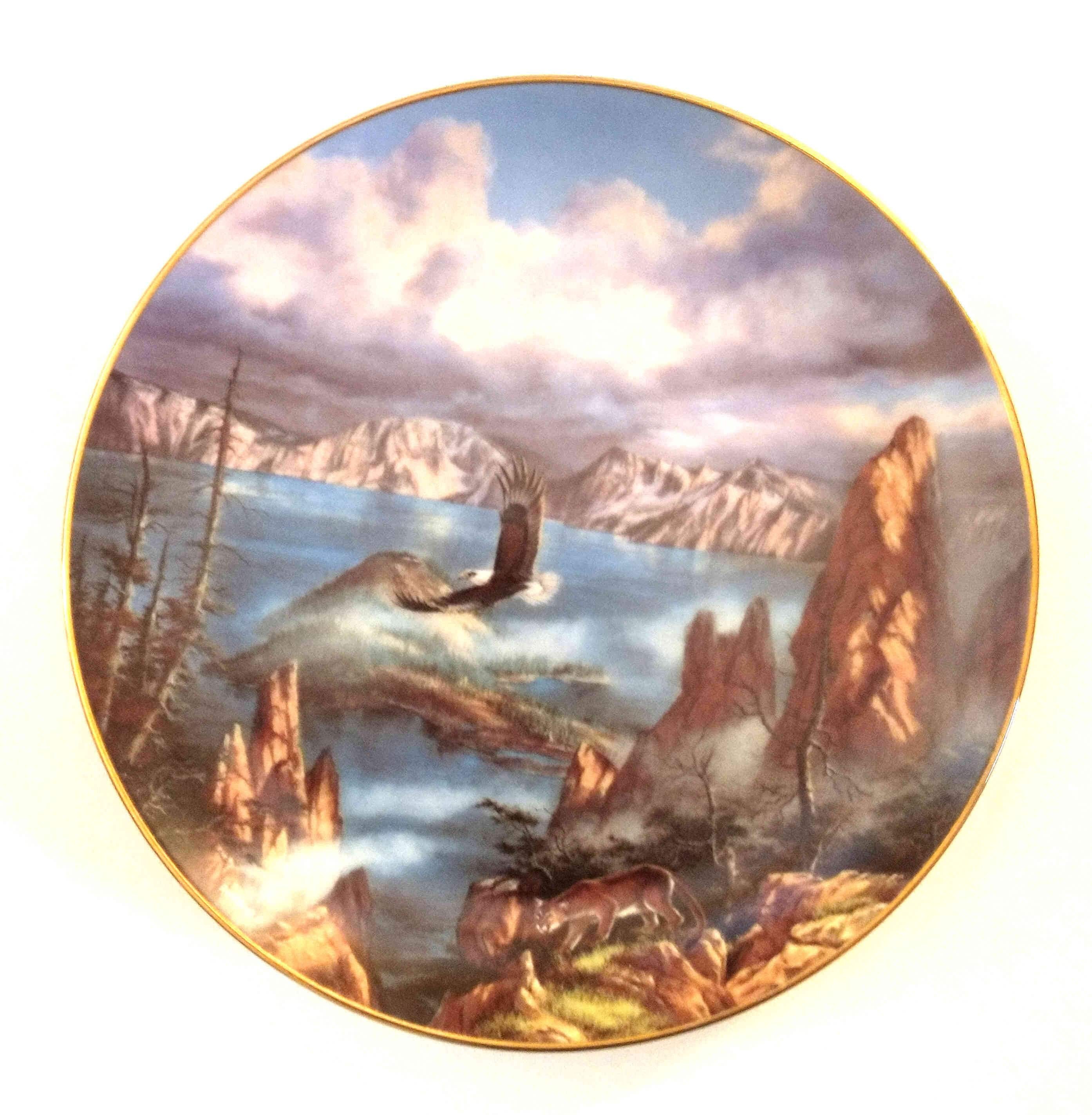 United States National Parks Souvenir Plates: Big Sur, Crater Lake, Red ...
