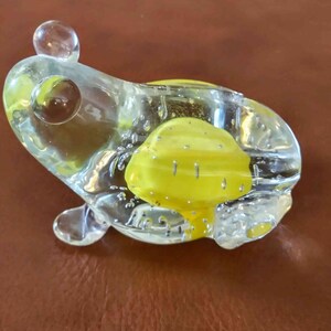 Vintage Crystal Frog Paperweight - Etsy
