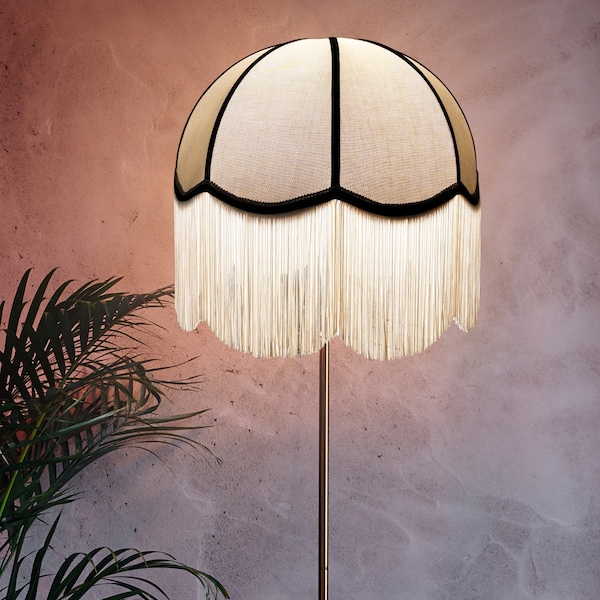 Floor Lampshade With Fringe - Etsy