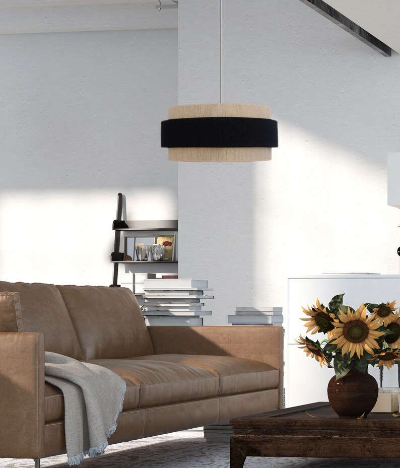 Modern Bamboo Thread Pendant Lamp. Contemporary Style. Made by Really ...