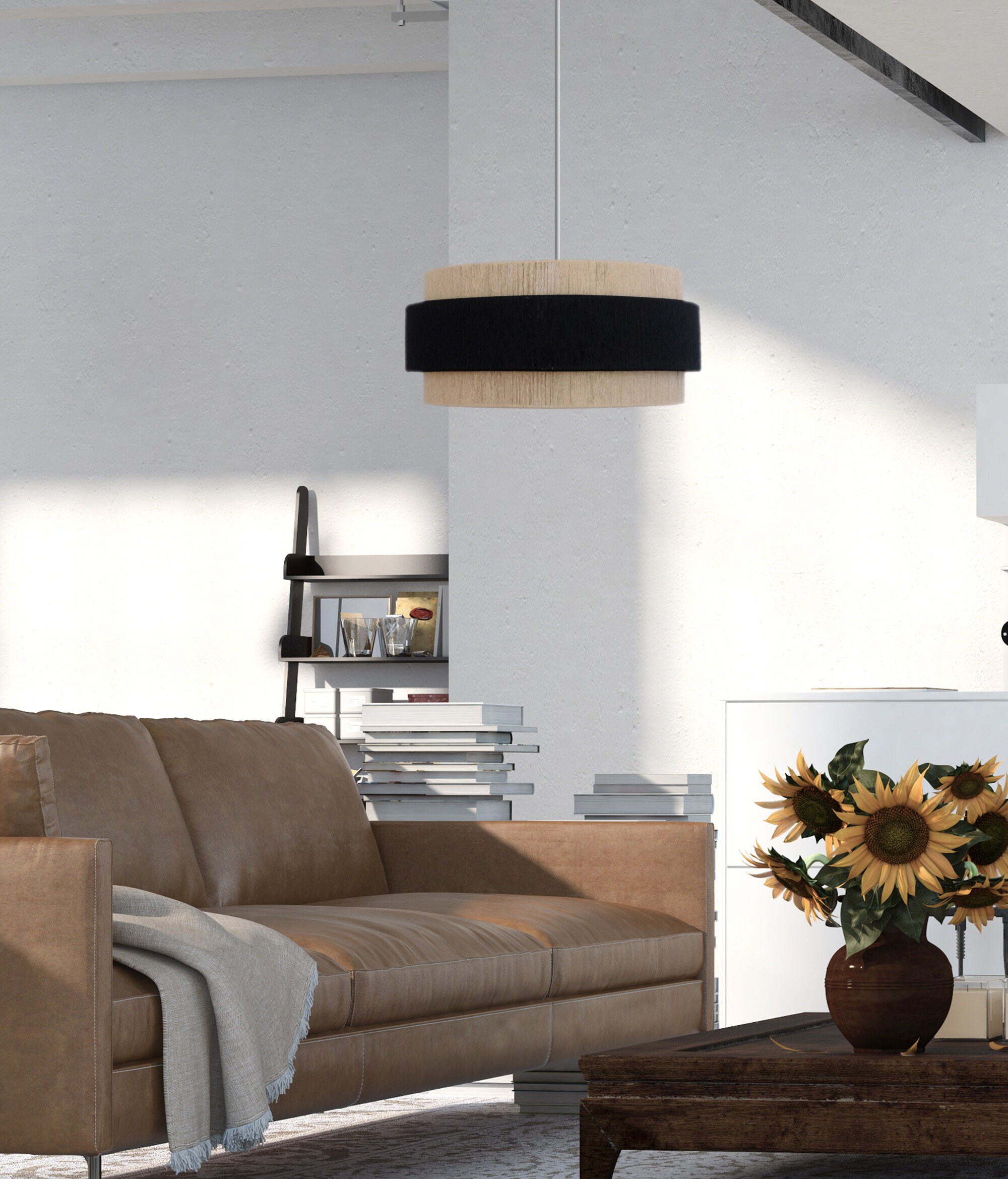 Modern Bamboo Thread Pendant Lamp. Contemporary Style. Made by Really ...