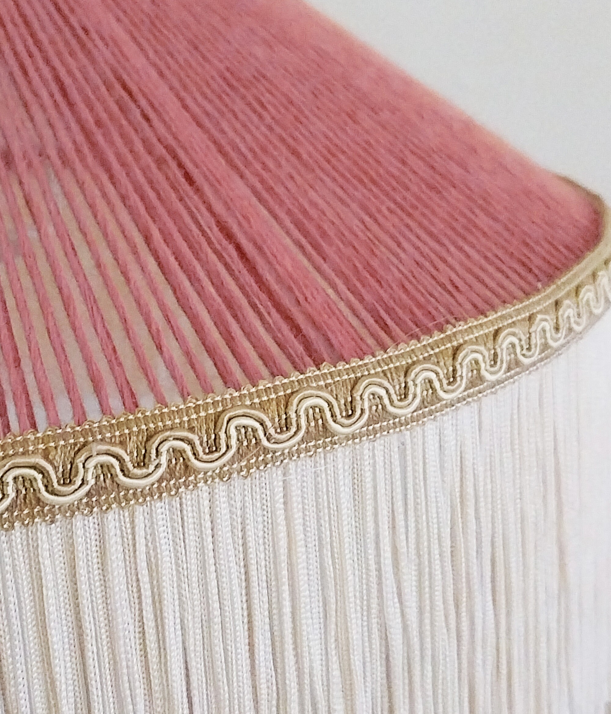 Boho-vintage Handcrafted Silk Fringe Table Lamp With Bamboo Weaving by ...