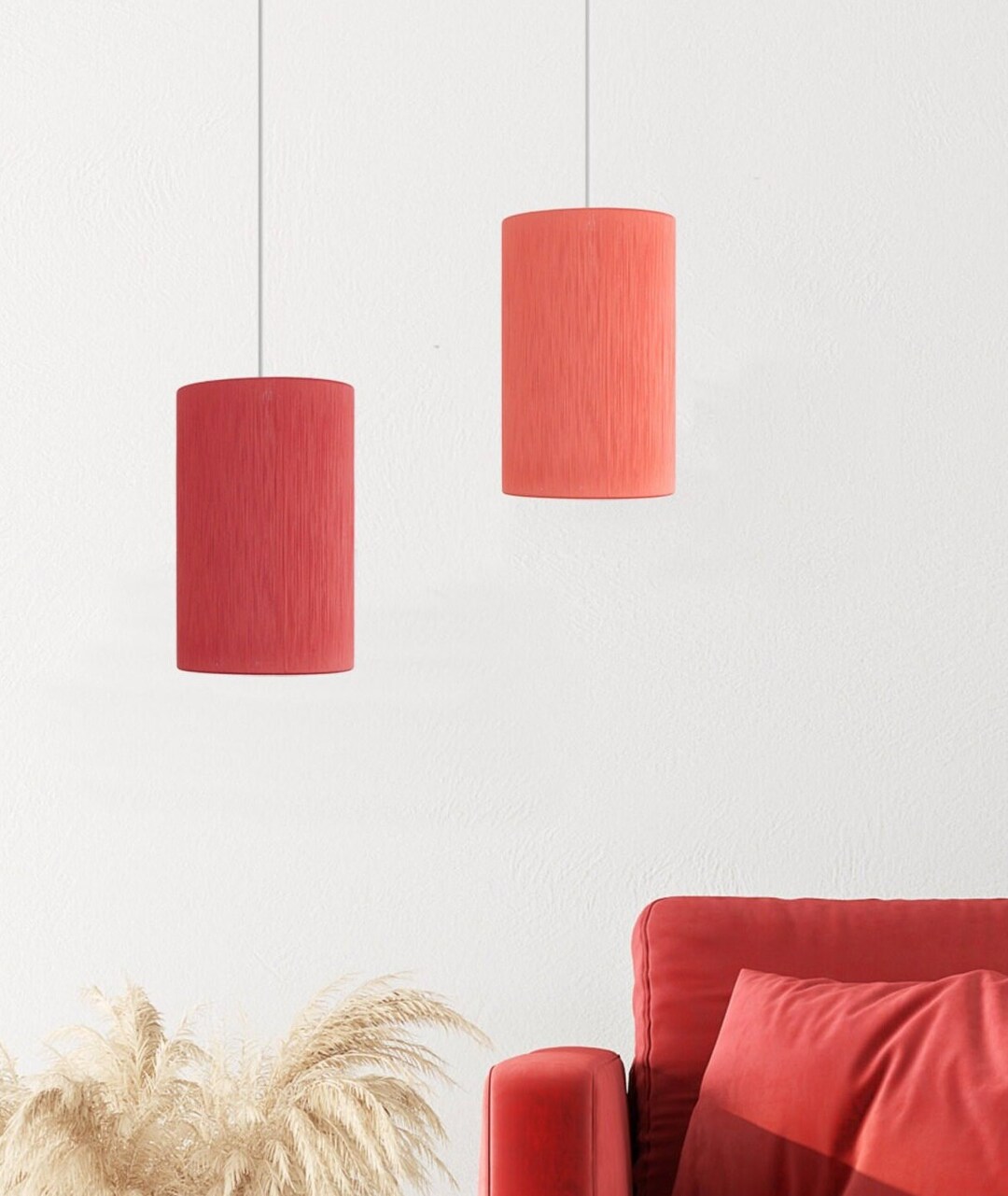 Retro Vintage Style Ceiling Pendant Lamp Made With Silk Fringed Threads ...