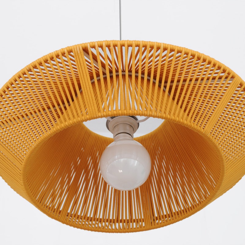 Rope Pendant Light - Etsy