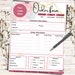 Editable Order Form Template, Printable Small Business Order Form ...