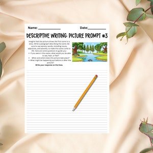 10 Printable Descriptive Writing Prompts- Homeschool Writing Prompts ...