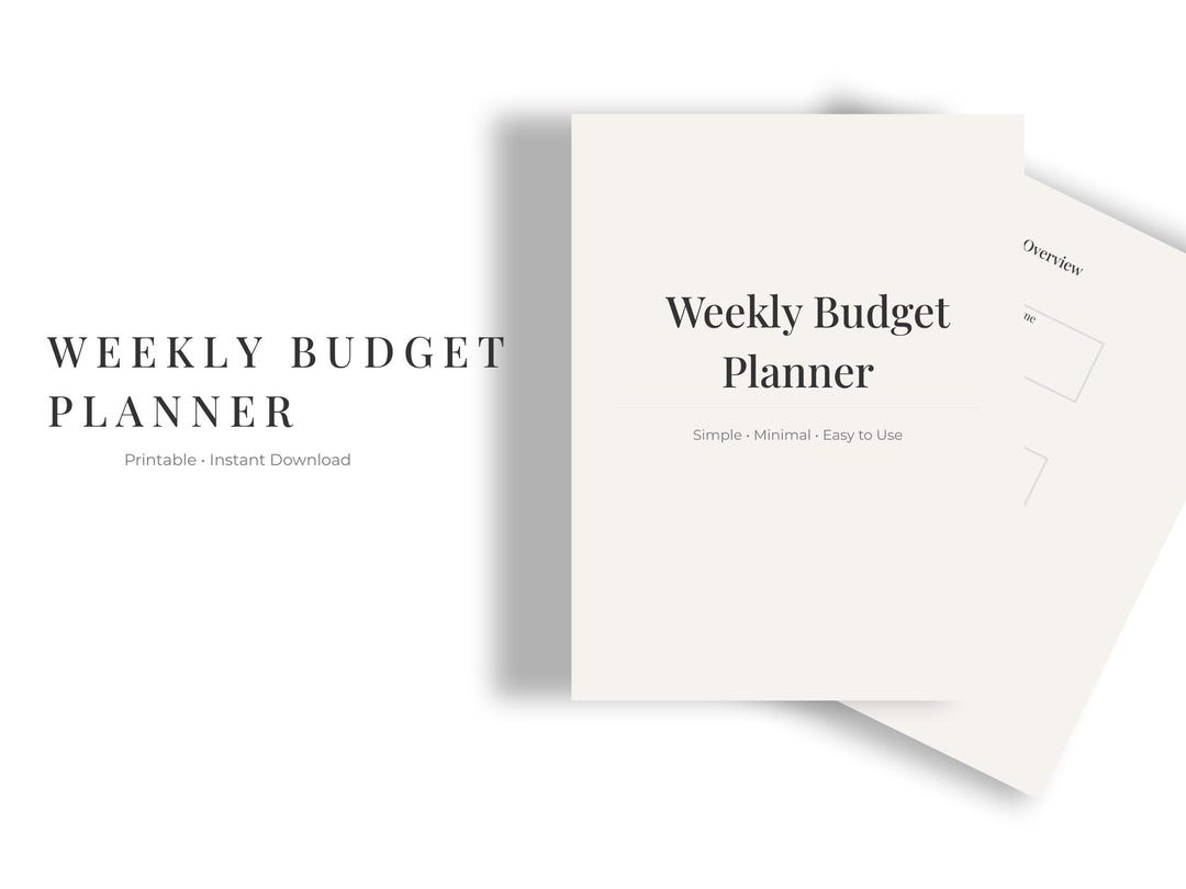 Weekly Budget Planner Printable | Simple Weekly Finance Planner ...