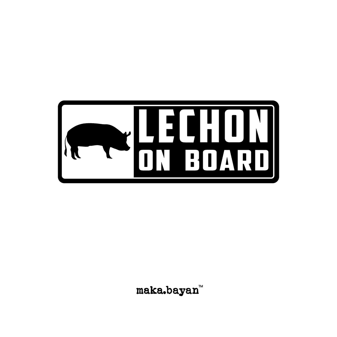 LECHON ON BOARD Car Sticker Decal Proud Pinoy - Etsy