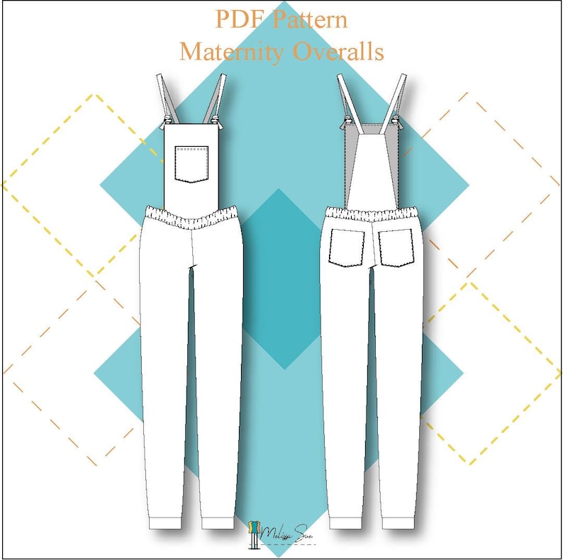 Maternity Overalls (XL-4XL) PDF Sewing Pattern - Etsy